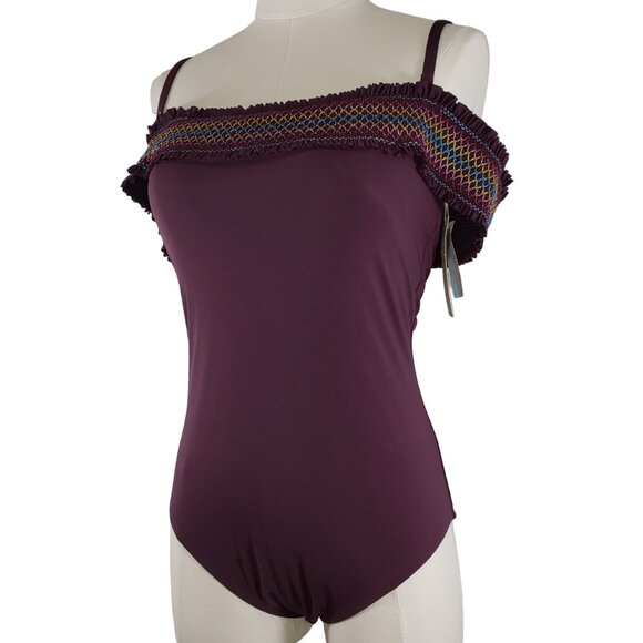 Bleu Rod Beattie | Swim | Bleu Rod Beattie One Piece Off The Shoulder ...